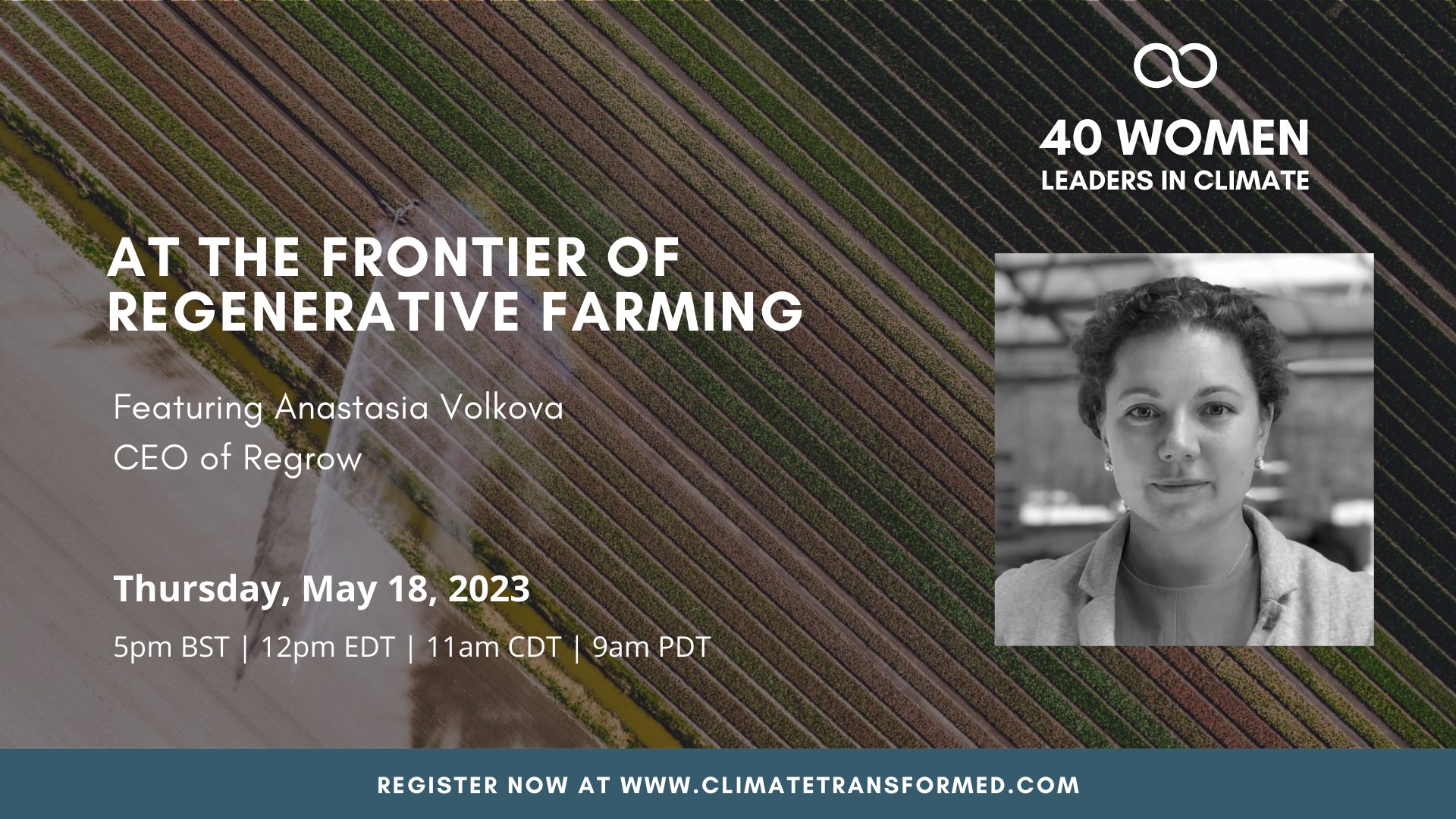 Climate Transformed Webinar: Women in Climate - Dr. Anastasia Volkova | Regrow Ag